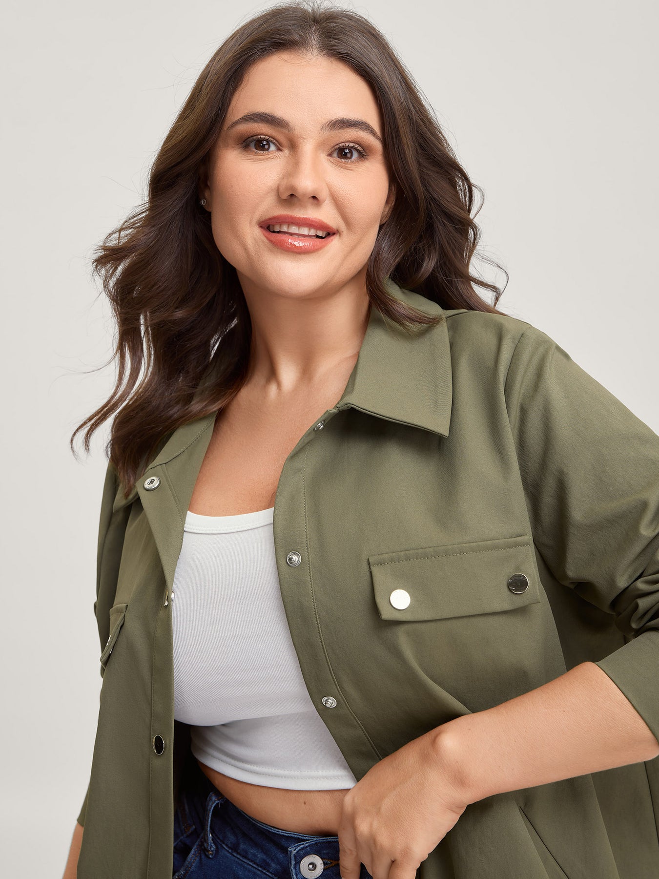 Elastic Adjustable Hem Pockets Jacket – BloomChic