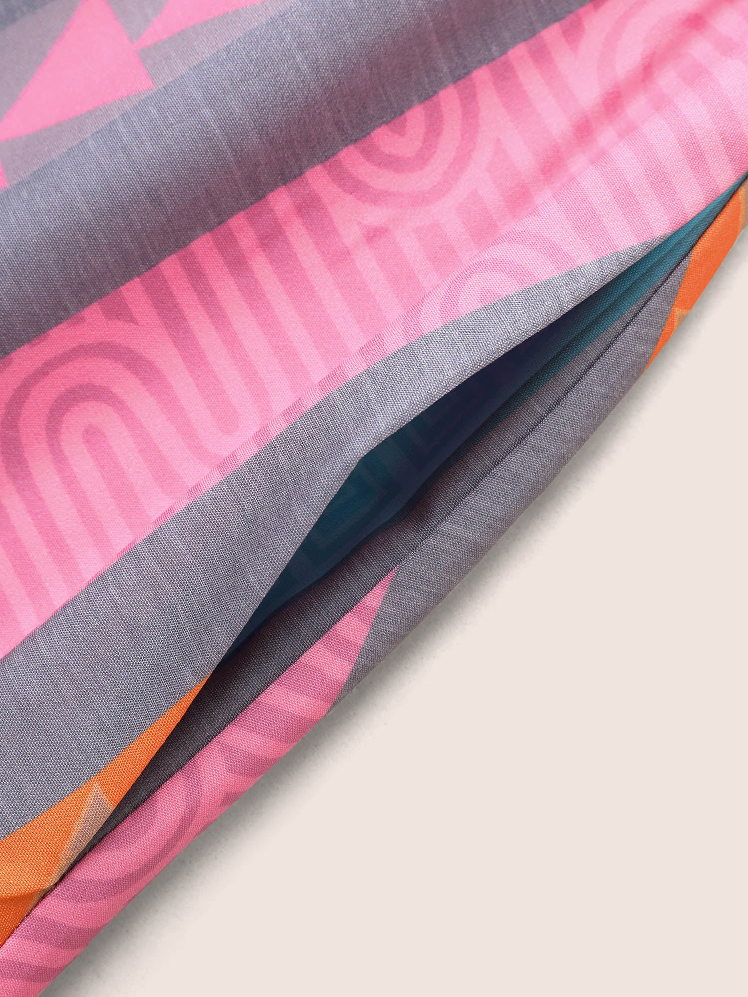 Notched Collar Geometric Striped Ruffle Sleeve Dress – BloomChic