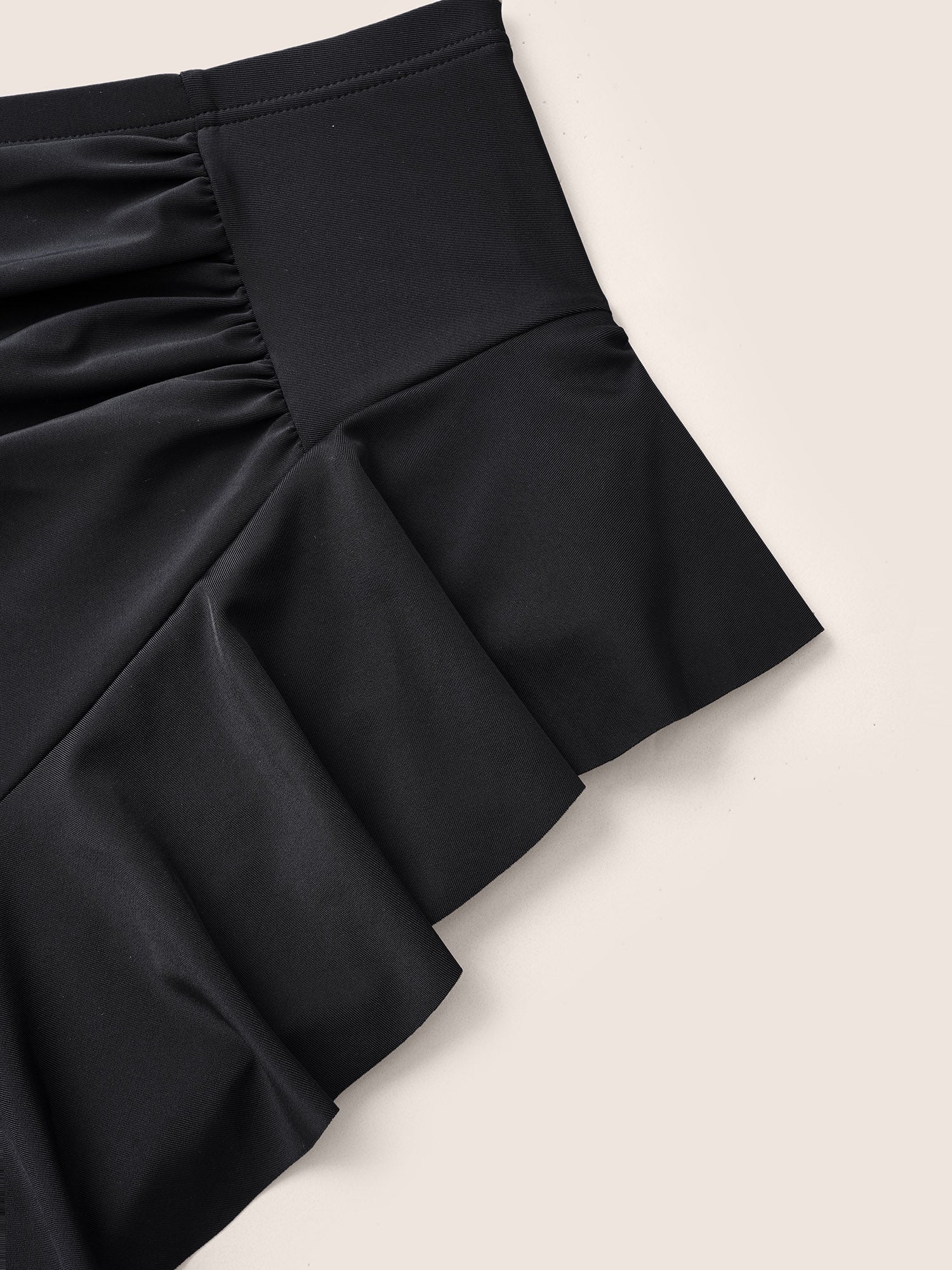 Ruffle Trim Ruched Front Swim Bottom – BloomChic