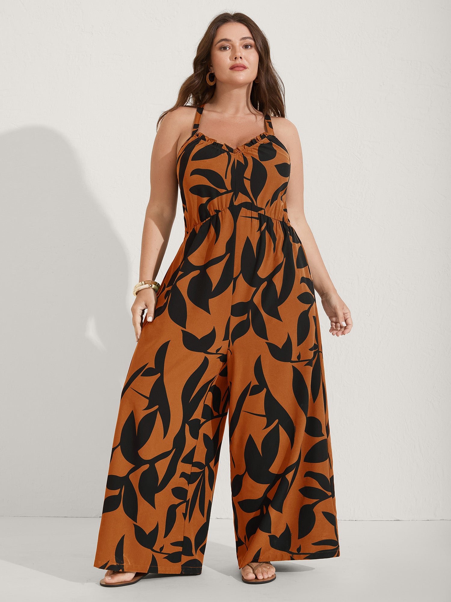 Silhouette Floral Print Sweetheart Jumpsuit – BloomChic
