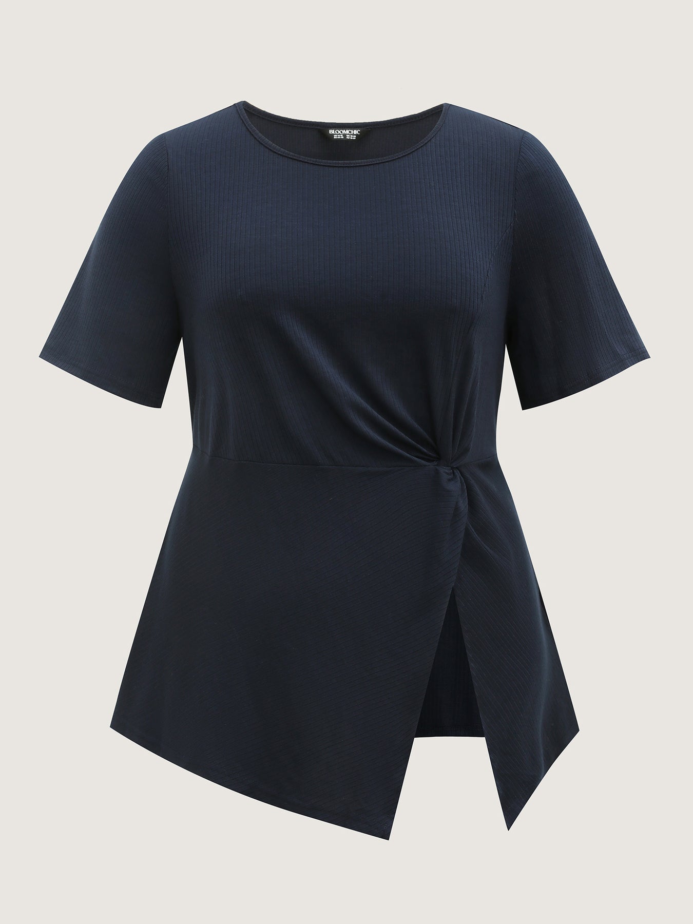 Pit Strip Knotted Front Split Side Top – BloomChic