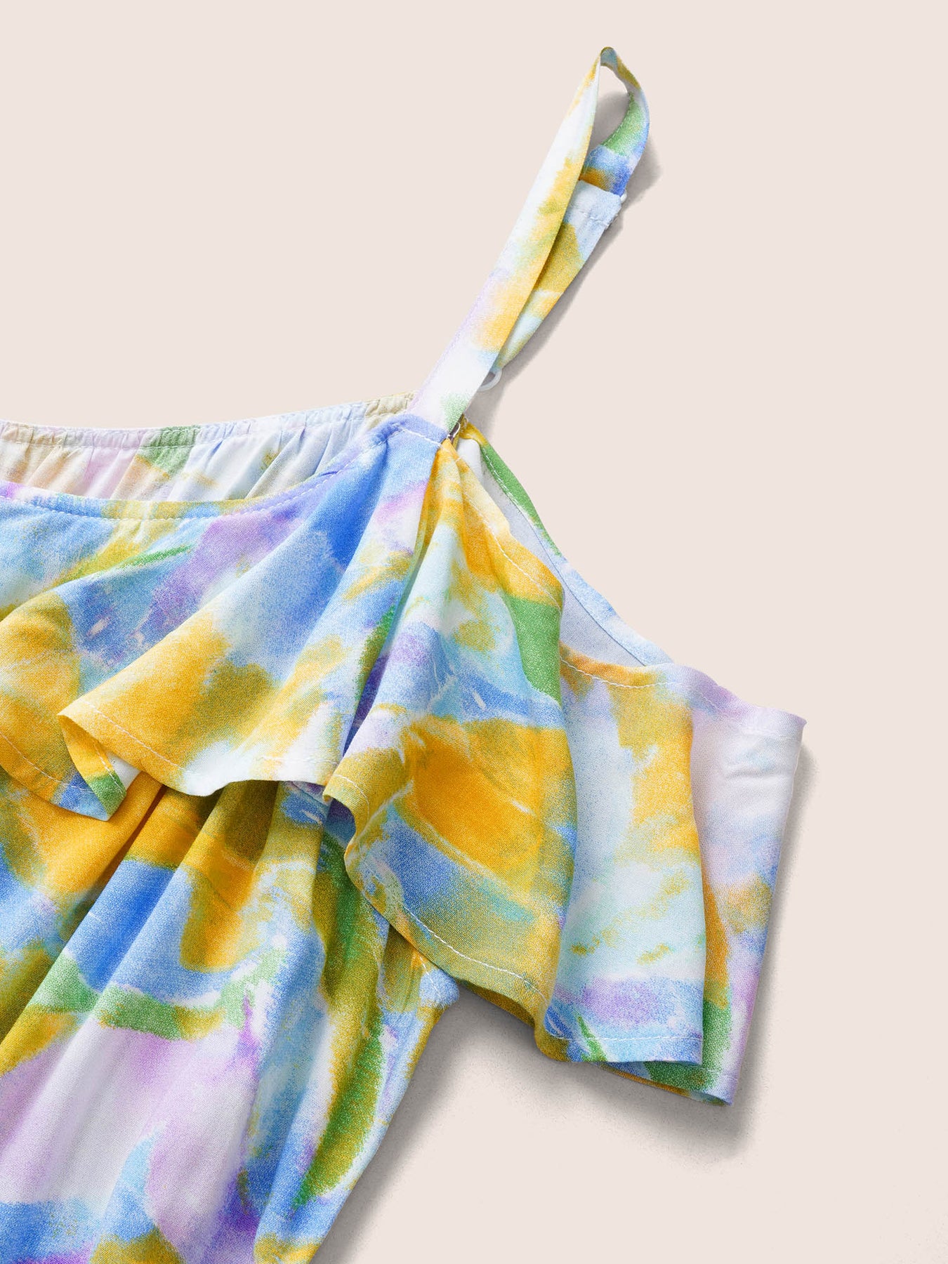 Rayon Pixel Flower Print Ruffles Pocket Dress – BloomChic