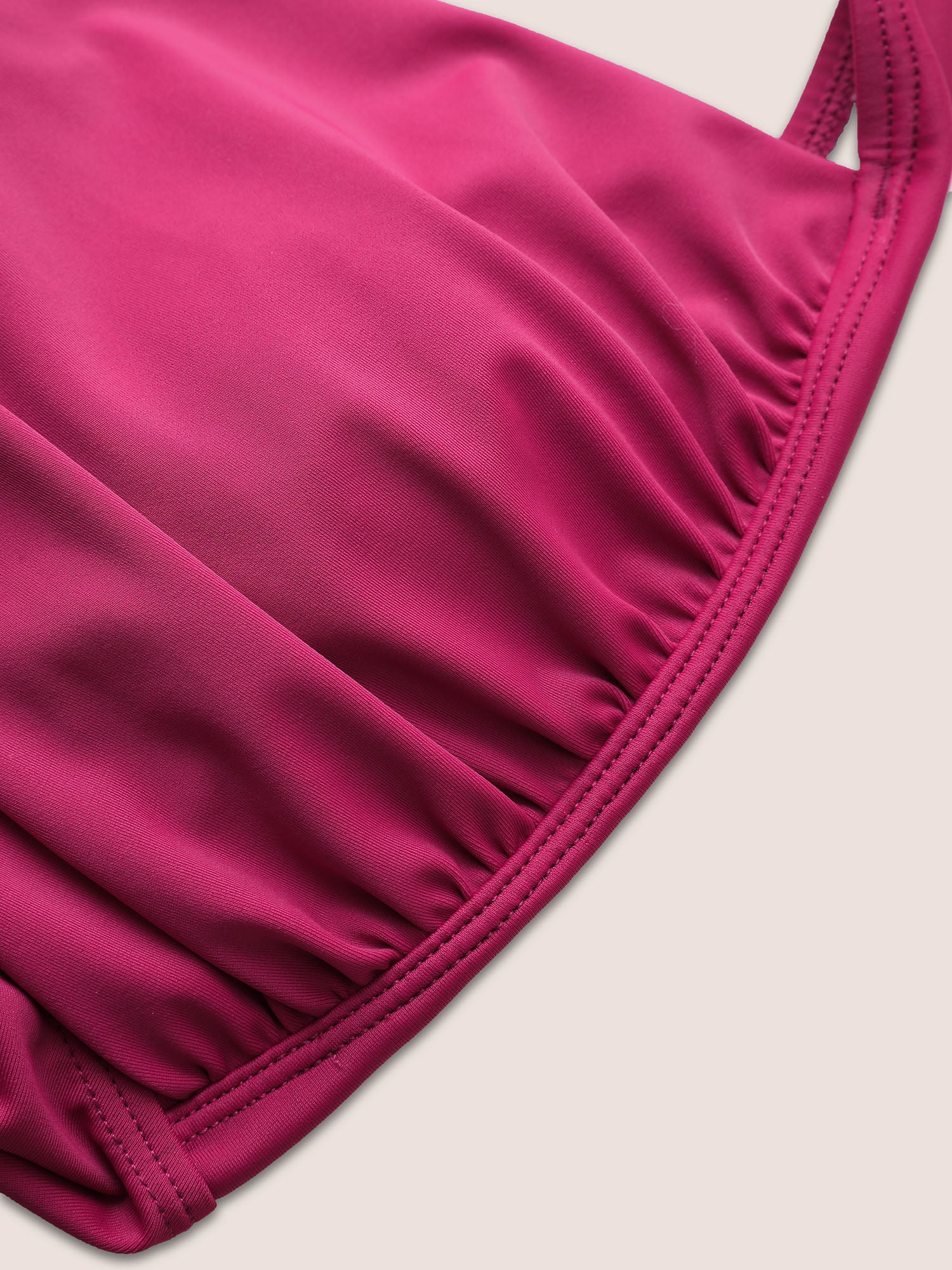 Solid Square Neck Crossover Gathered Swim Top – BloomChic